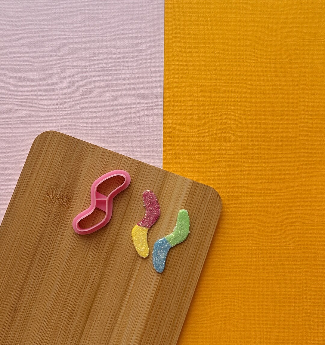 Gummy Worm Clay Cutter | Polymer Clay Shapes | Spring | Summer - Etsy
