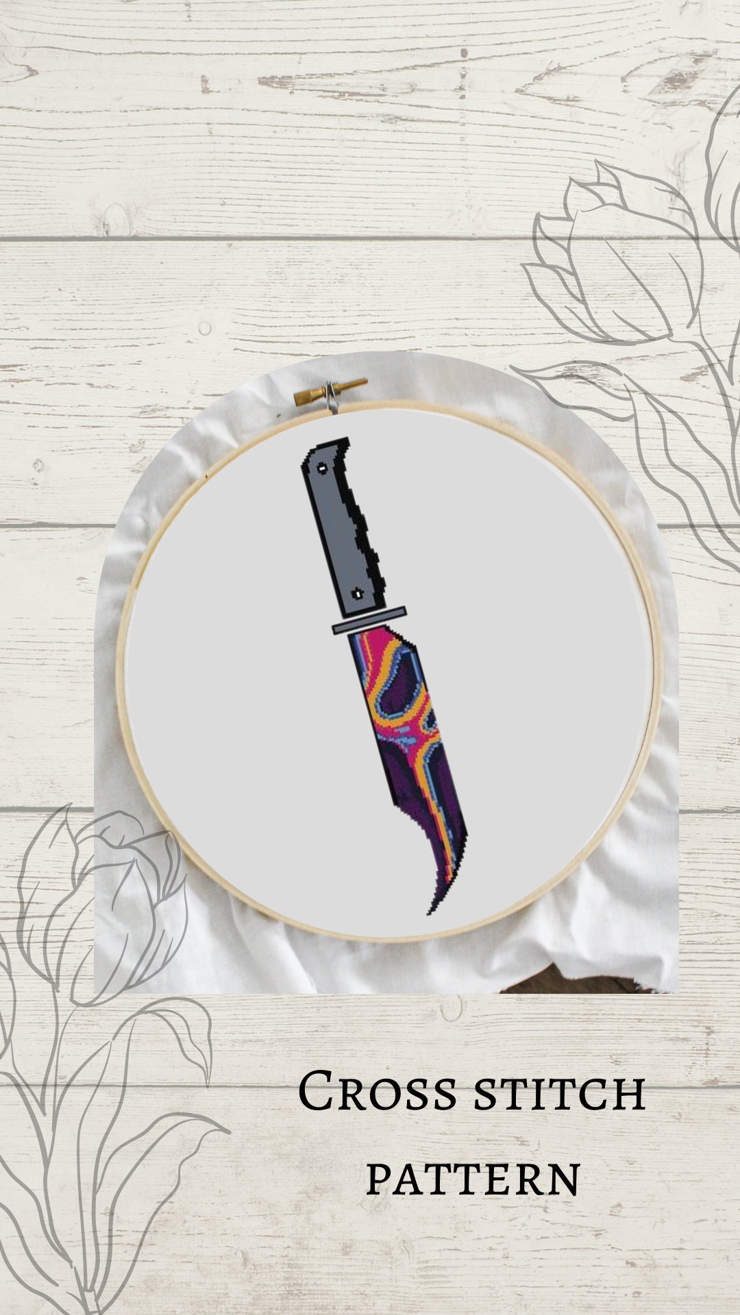 Scream Cross Stitch, Counted Cross Stitch, Modern Cross Stitch ...