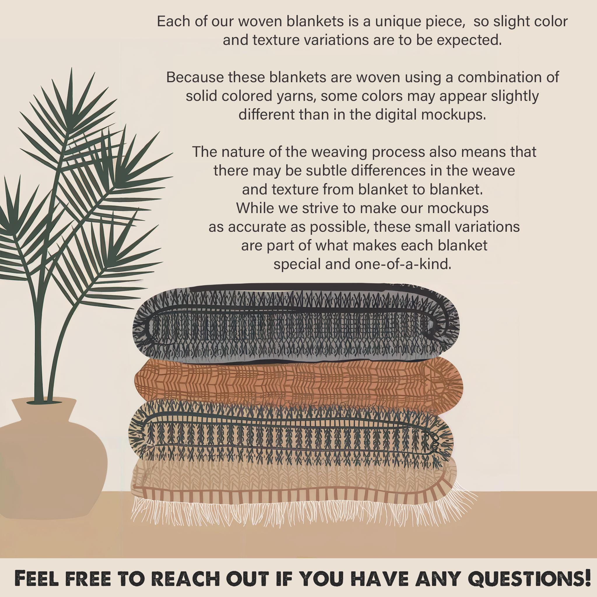 Badlands National Park Woven Blanket With Fringes – South Dakota Cotton ...