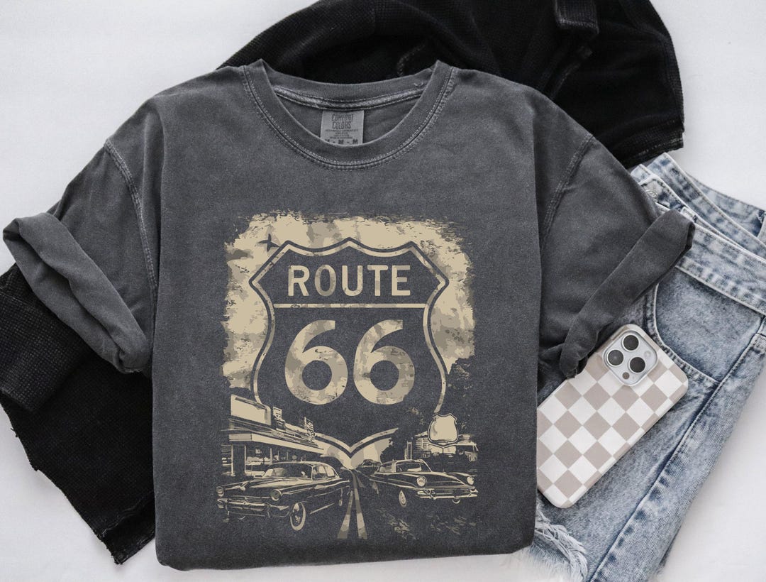 Route 66 Shirt, Historic Highway, Comfort Colors T-shirt, Hoodie ...