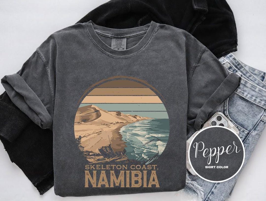 Skeleton Coast Namibia Shirt, Comfort Colors T-shirt, Namibia Travel ...