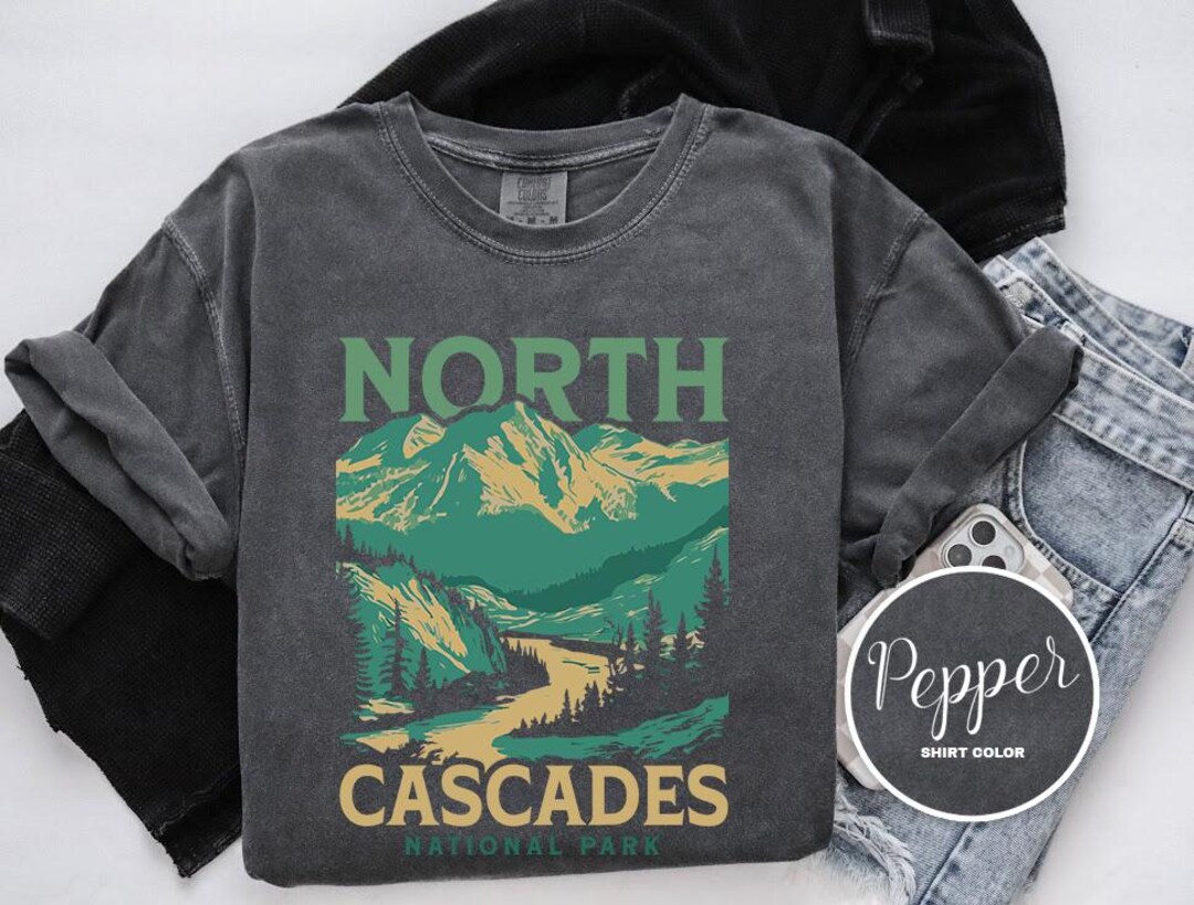 North Cascades National Park Shirt, Washington, Comfort Colors T-shirt ...