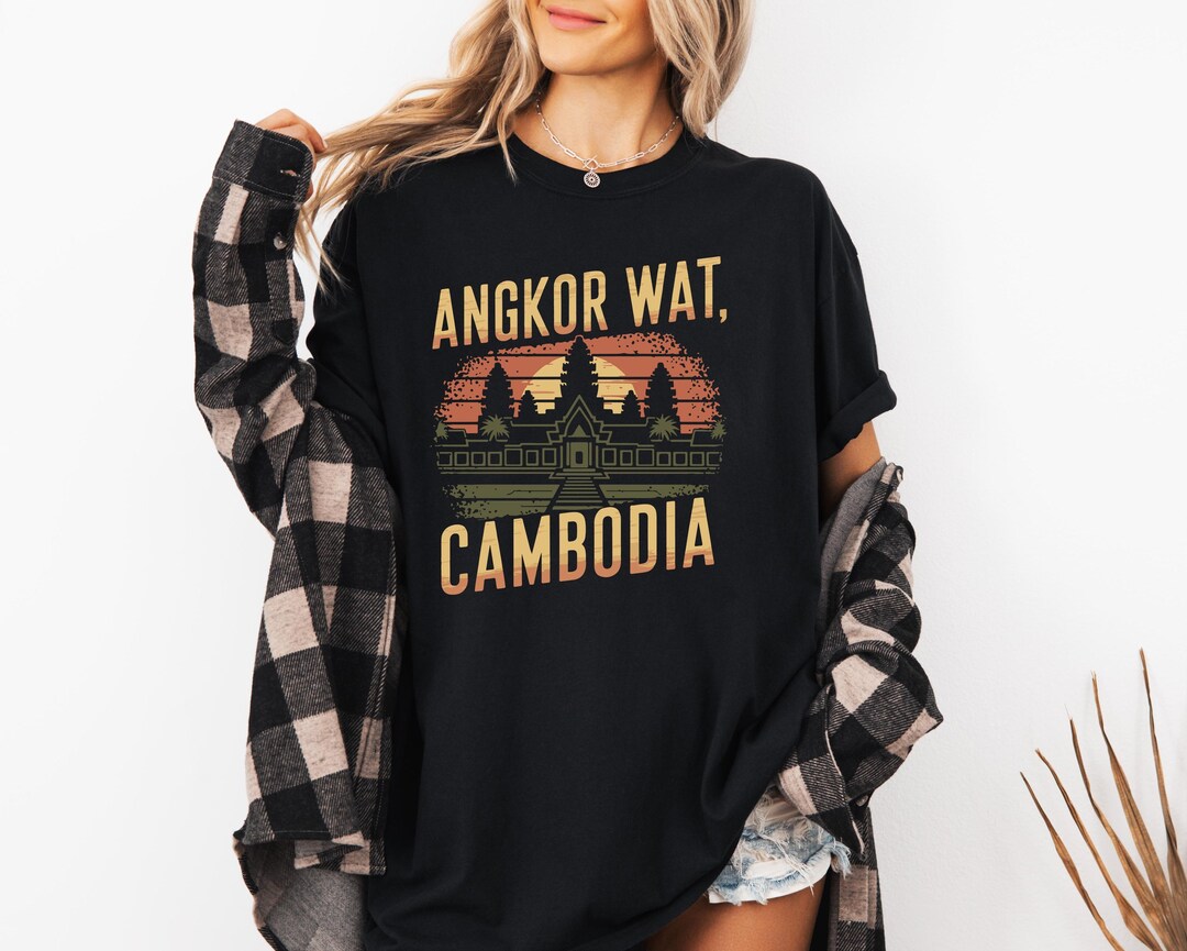 Angkor Wat Shirt, Cambodia, Comfort Colors T-shirt, Long Sleeve, Kids ...