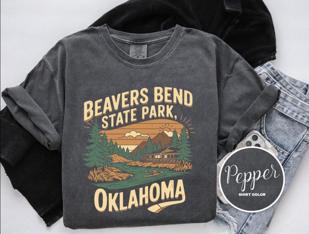 Beavers Bend Shirt – Comfort Colors Oklahoma State Park Tee, Forest ...