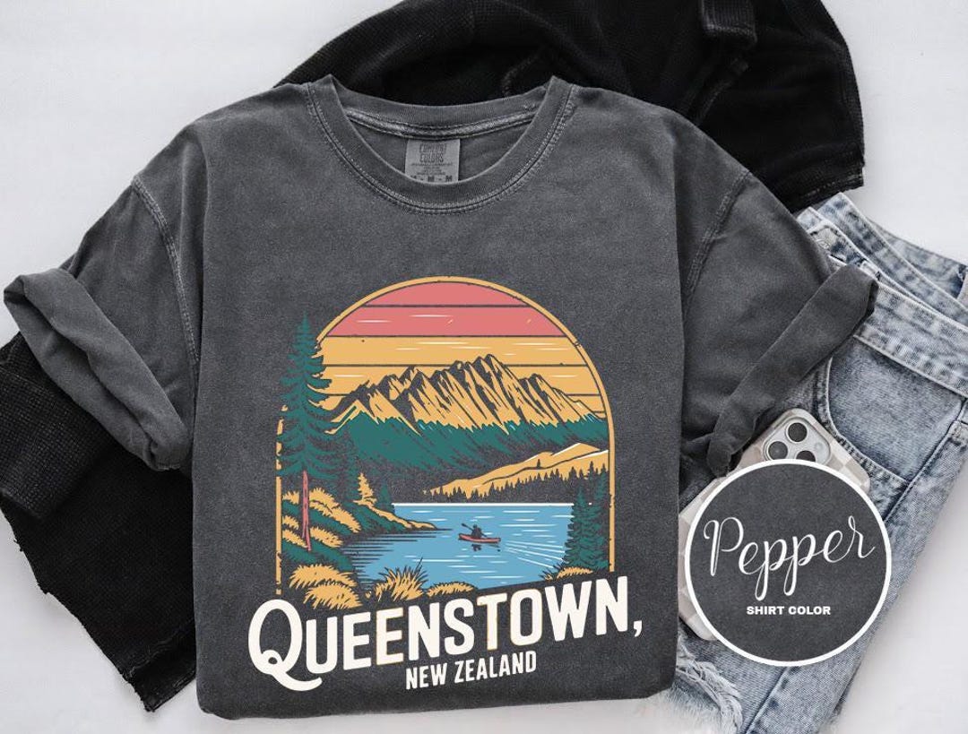 Queenstown New Zealand Shirt, Comfort Colors T-shirt, Long Sleeve ...