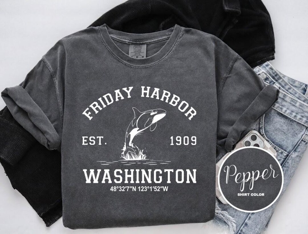 Friday Harbor Shirt, San Juan Island, Washington, Comfort Colors T ...