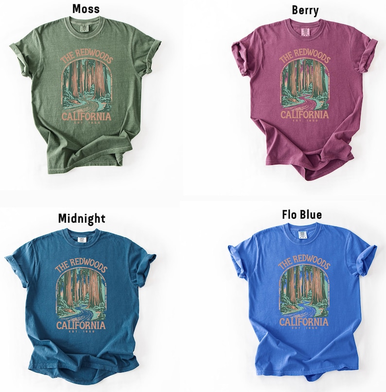 The Redwoods Shirt, Redwood National Park Shirt, California, Comfort ...