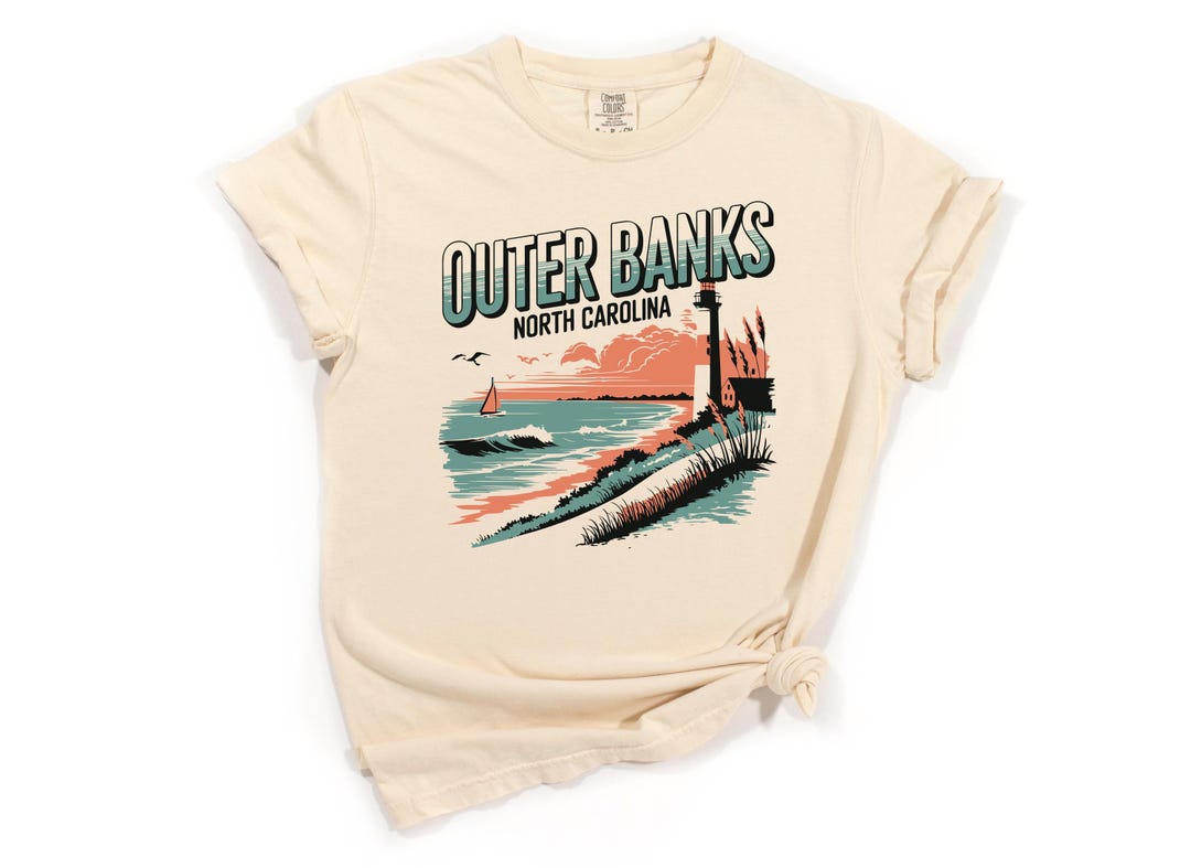 Outer Banks North Carolina Shirt, Comfort Colors T-shirt, Long Sleeve ...