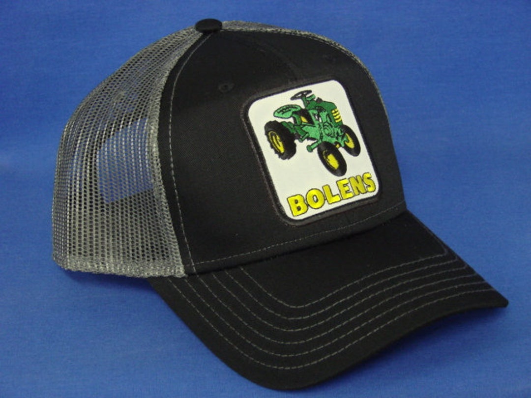 Bolens Garden Tractor Logo on A Black and Charcoal Mesh Trucker Hat ...