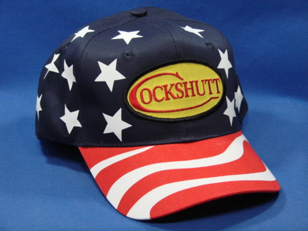 Cockshutt Tractor Logo Oval Stars & Stripes High Crown Trucker Hat ...