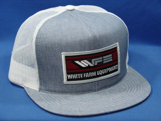 White Farm Equipment Tractor Logo K-brand K Products Mesh High Crown ...