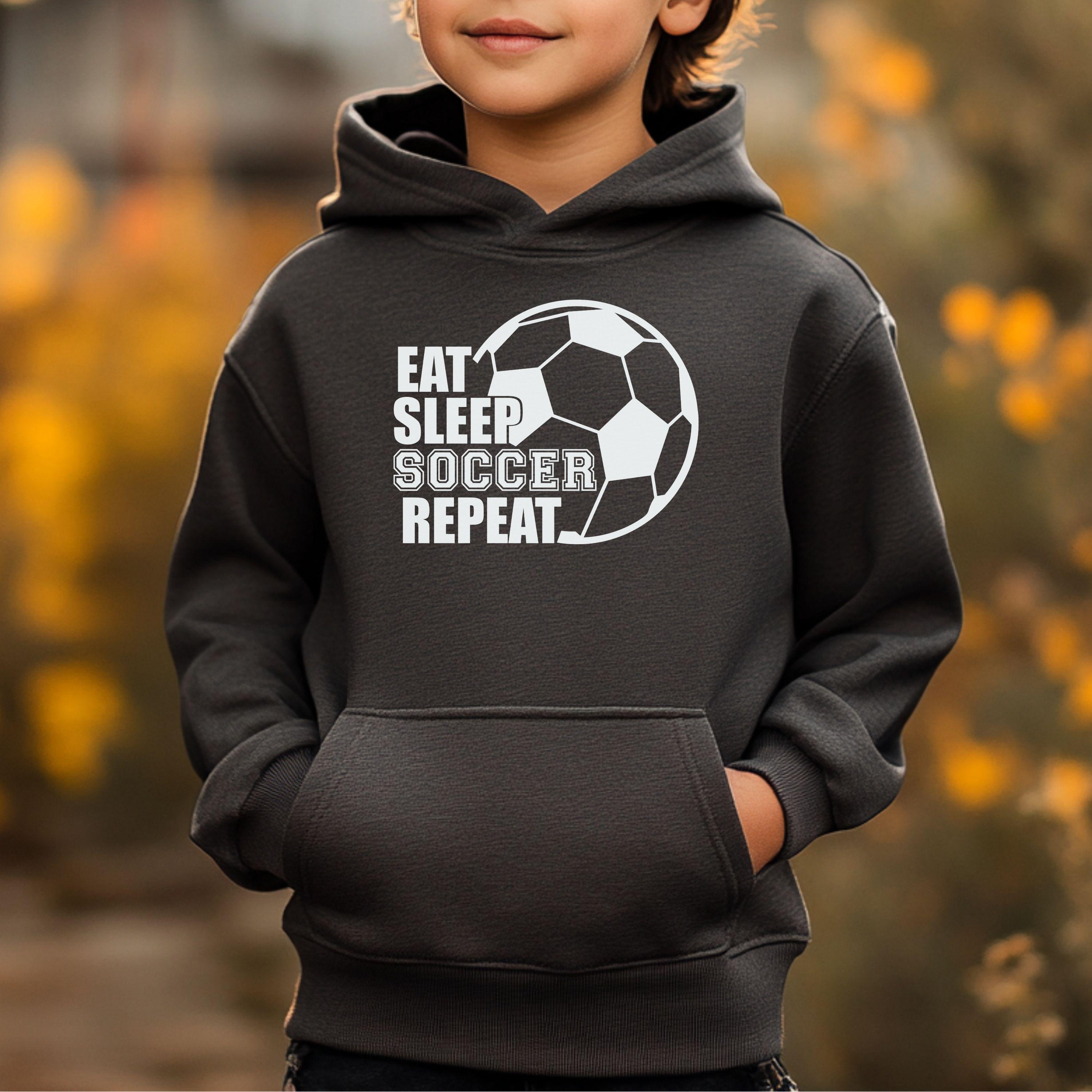 Youth Sports Hoodie - Soccer Hooded Sweatshirt - Gift for Grandson ...