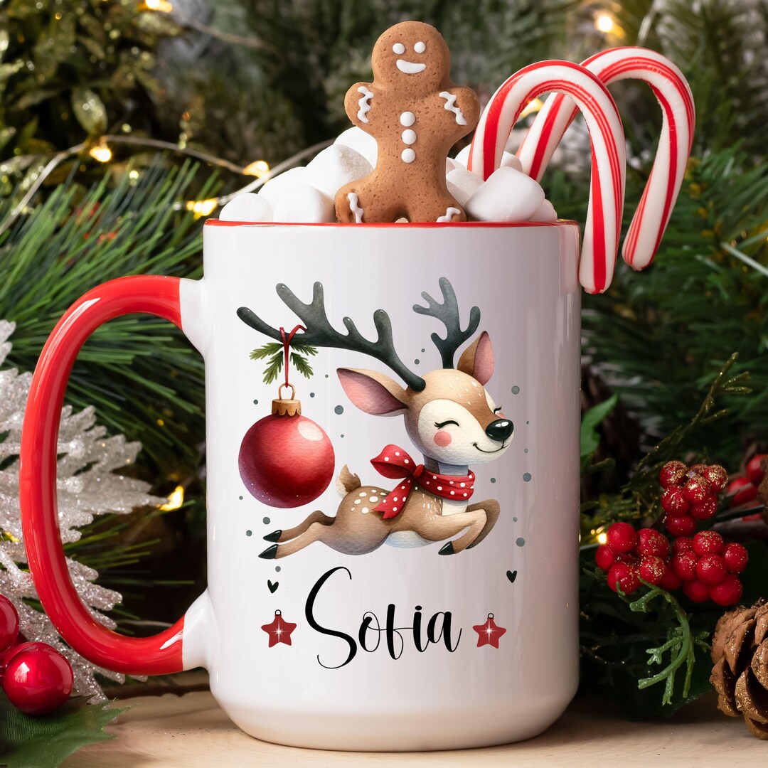 Customizable Christmas Mug Personalized Kids Holidaycup Christmas Eve ...