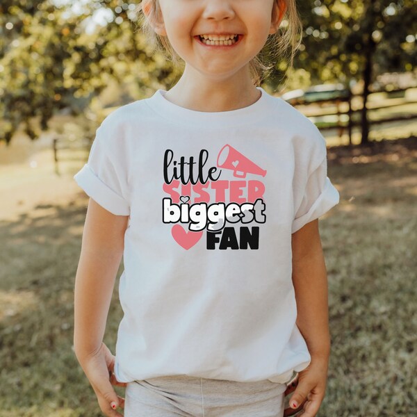 Little Sister Biggest Fan Cheer - Etsy