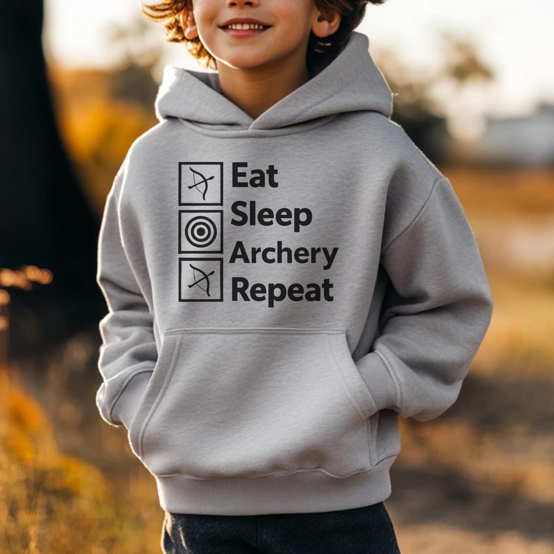 Kids Archery Hoodie - Youth Archery Gift - Gift for Archers - Boys ...