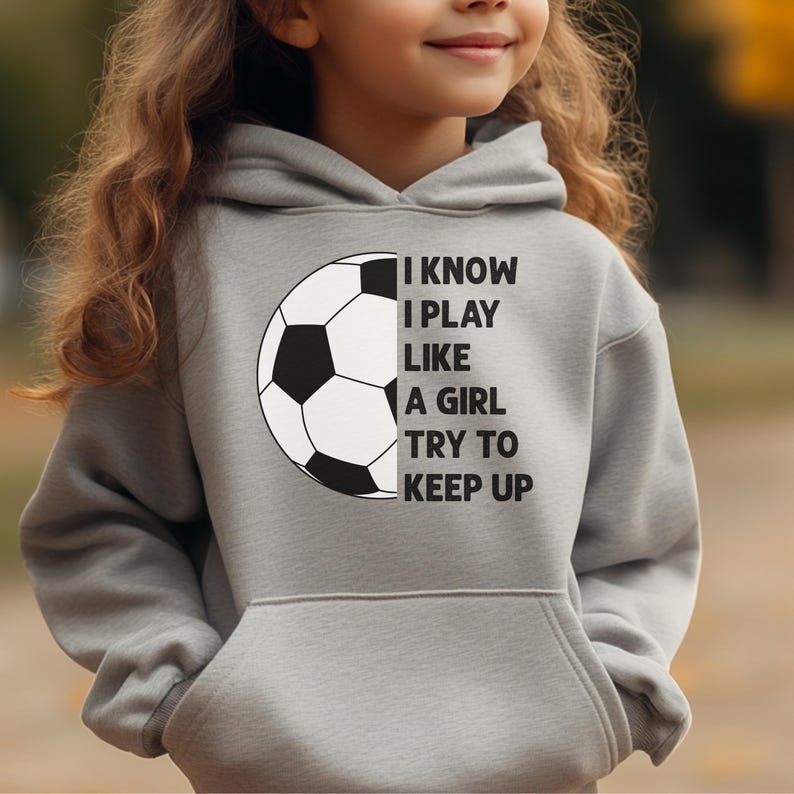 Girls Soccer Hoodie - Youth Sweatshirt for Soccer Players - Gift for ...