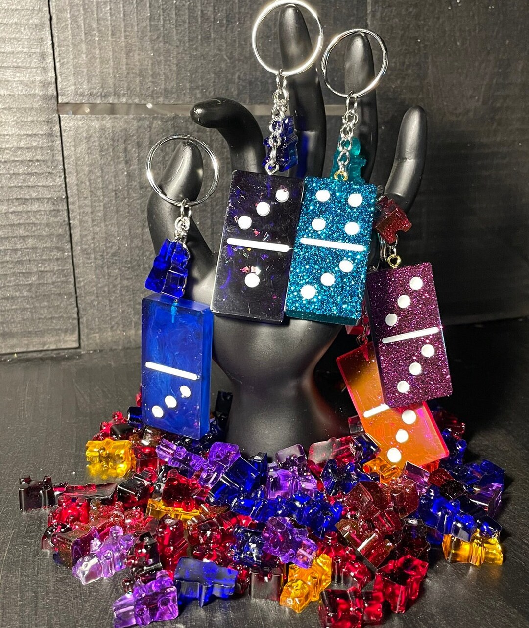 Domino Key Chain - Etsy
