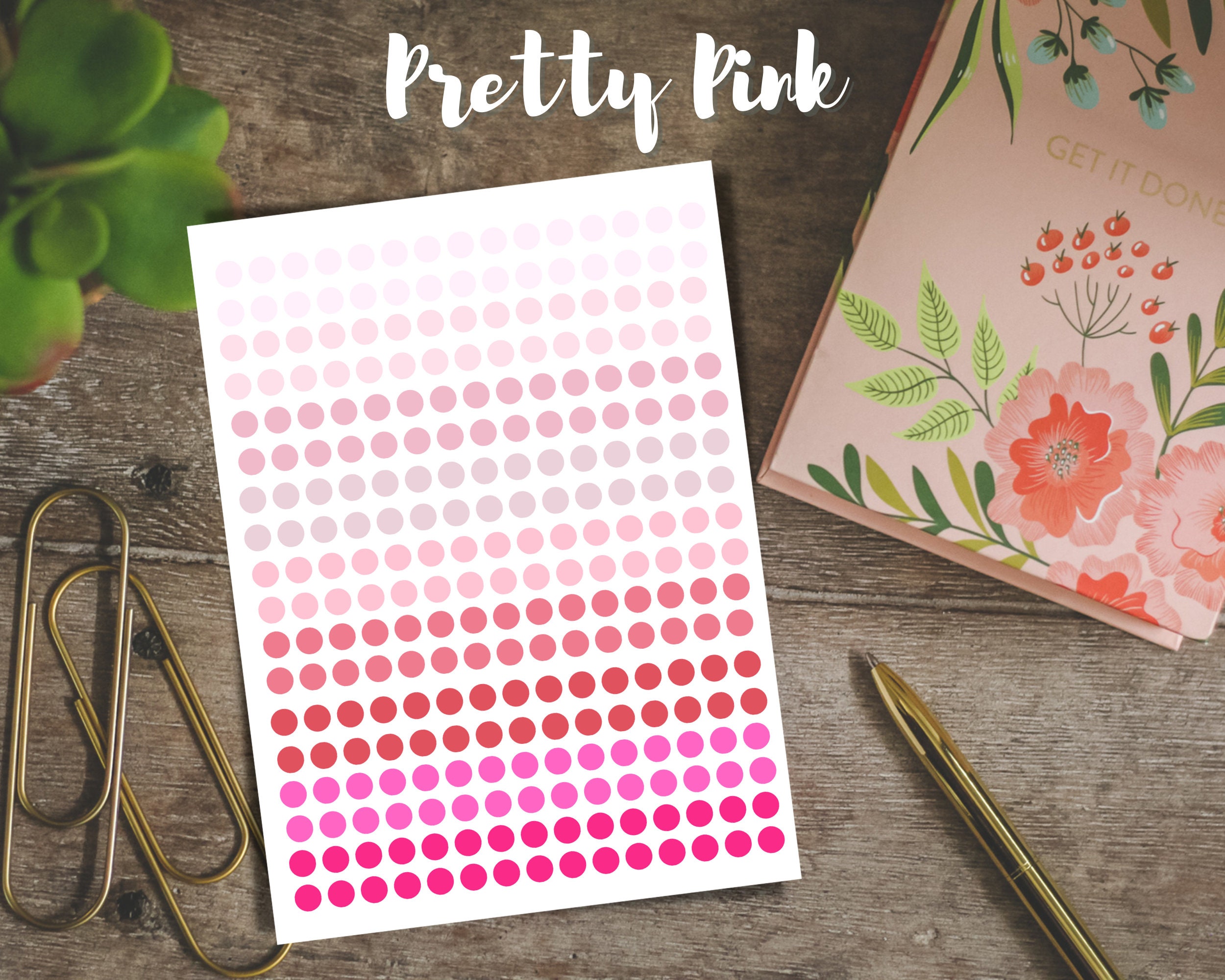 Mini Dots Planner Stickers | Kiss-cut Sticker Sheets, Mini Planner ...