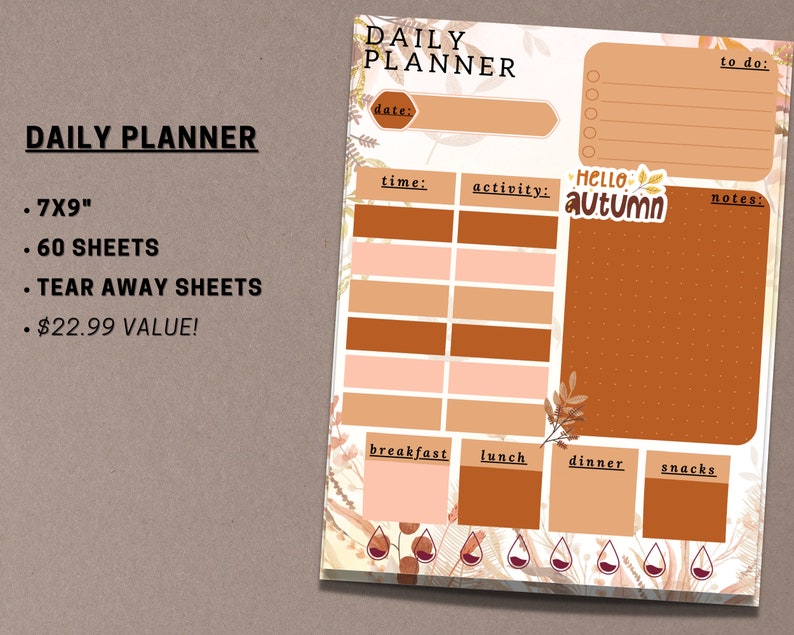 Hello Autumn BUNDLE- Stationery Bundle - Notebook - Sticker Decals ...