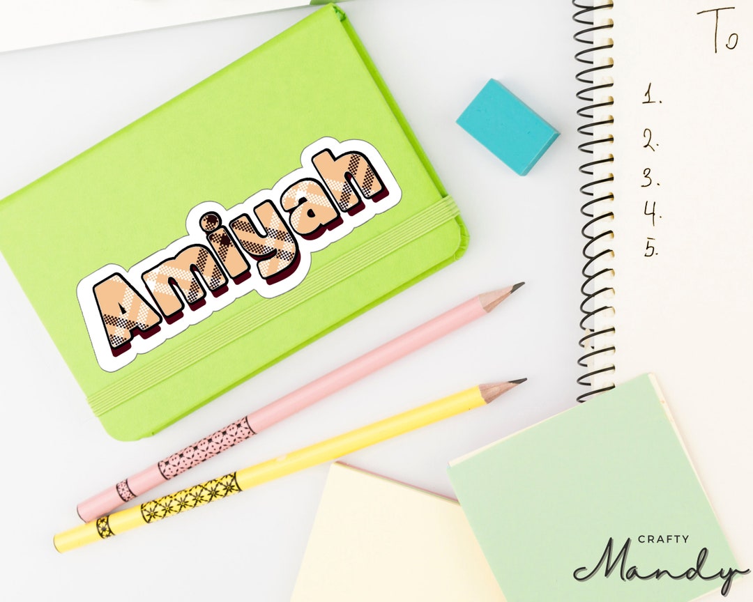 Custom Name Sticker Decal, Name Sticker, Personalized Name Sticker ...