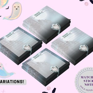 Spooky Season Daily Planner- Tear Away Notepad - Memo Pad- Daily ...