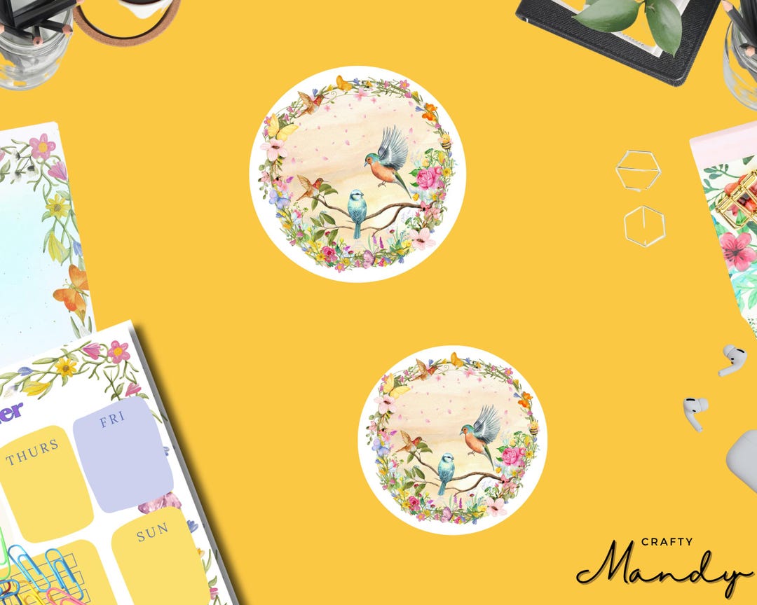 Gossamer Grove, Sticker Decal, Vinyl Decal, Floral Foliage, Pretty ...