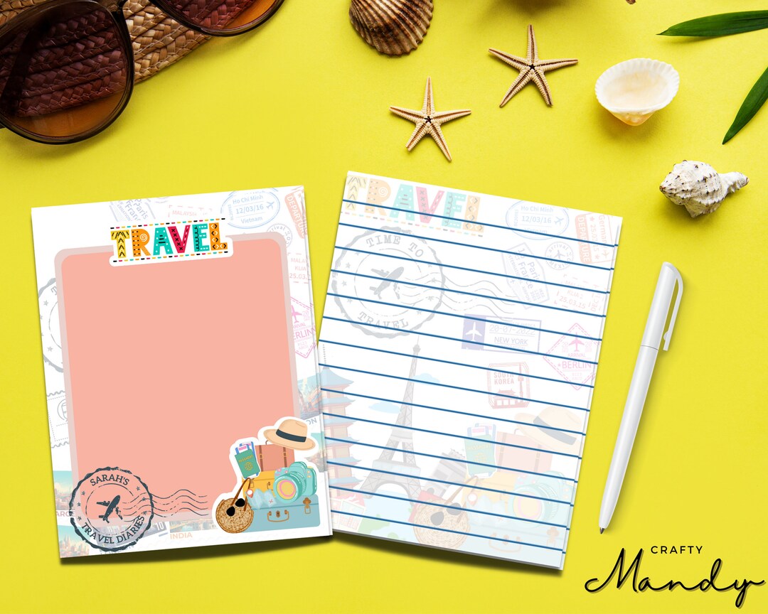 Avid Traveler Notepad - Tear Away Notepad - Travel - Cat Notepad - Memo ...