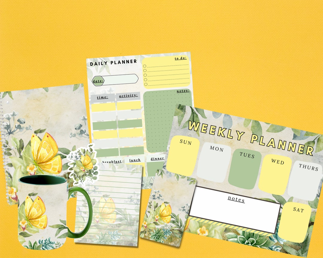Botanical Garden BUNDLE- Stationery Bundle - Floral Garden - Notebook ...