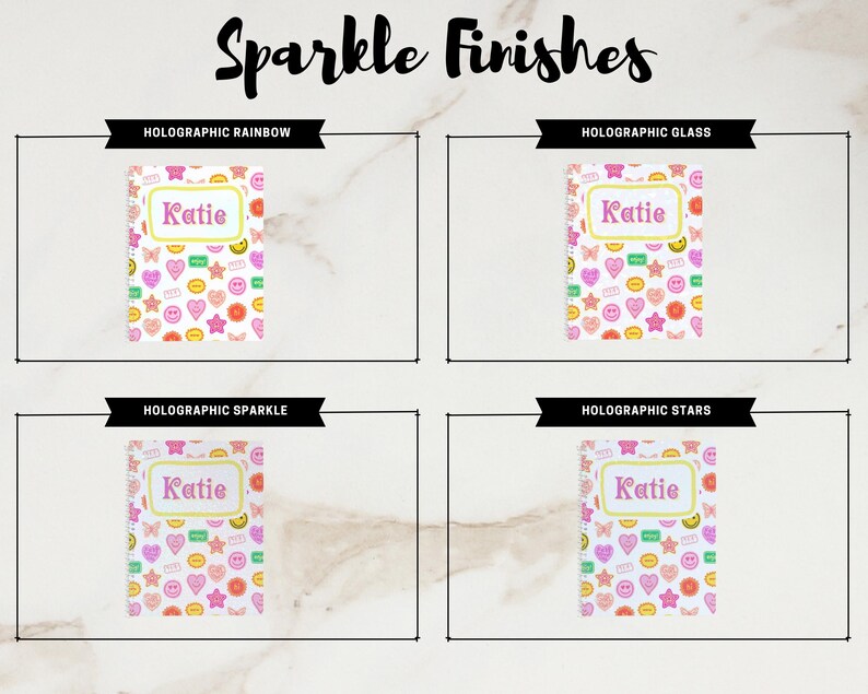 Colorful Sticker Emojis Notebook, Spiral Notebook, Sticker Notebook ...