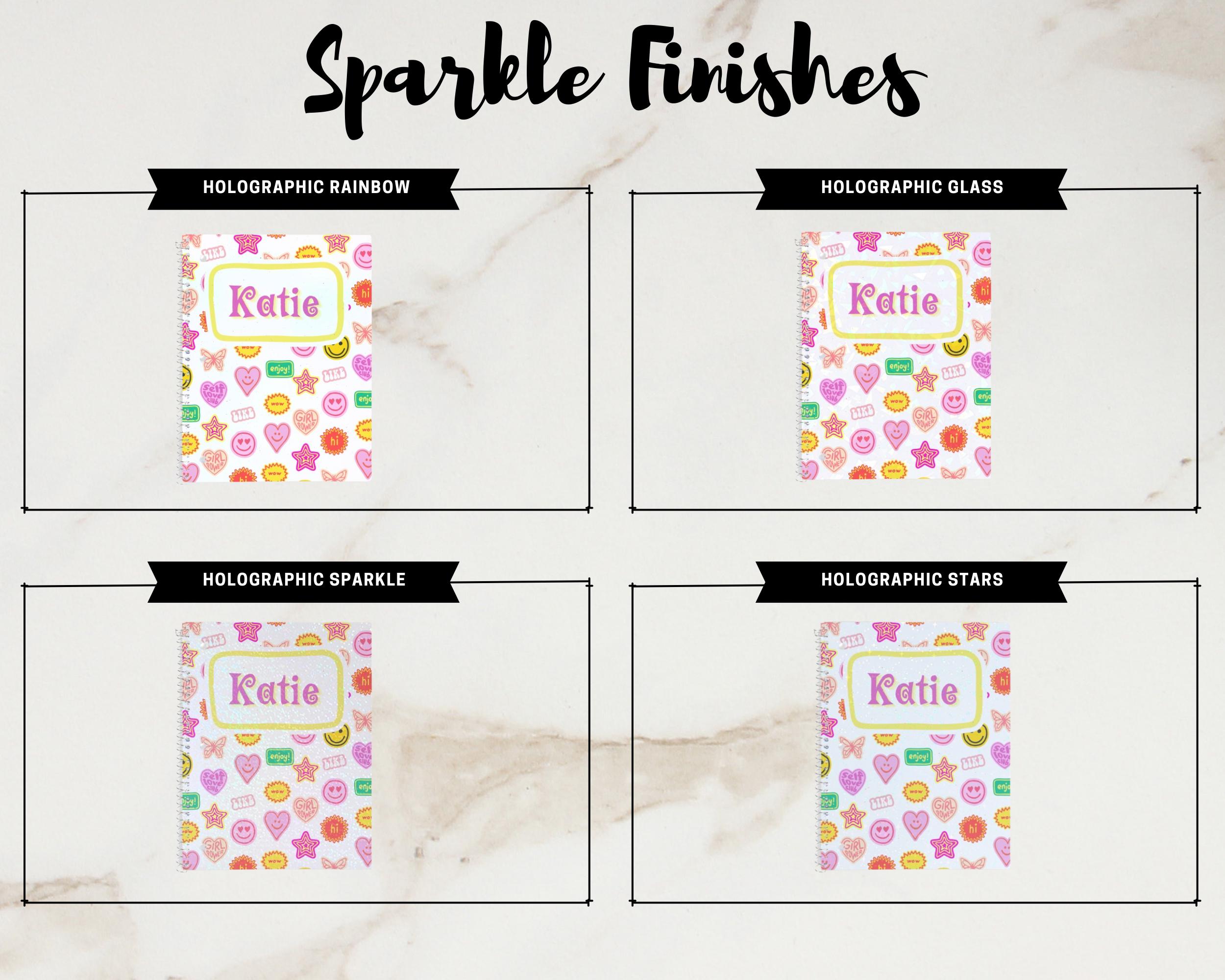 Colorful Sticker Emojis Notebook, Spiral Notebook, Sticker Notebook ...