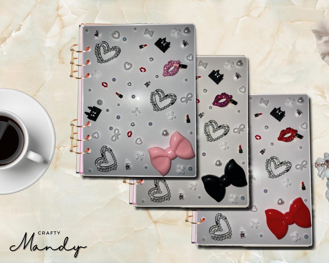 Glamorette Acrylic Binder – Beauty Theme, Fashion Statement, Girly Office, Chic School ...