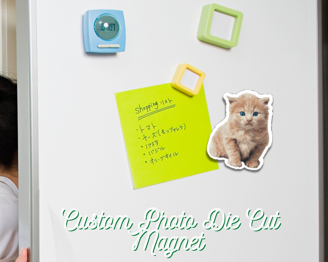 Personalized Fridge Die Cut Photo Magnet | Custom Fridge Magnet ...