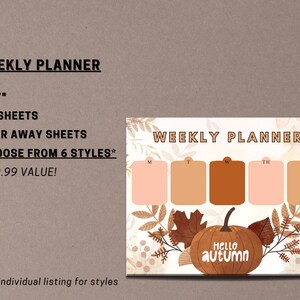 Hello Autumn BUNDLE- Stationery Bundle - Notebook - Sticker Decals ...