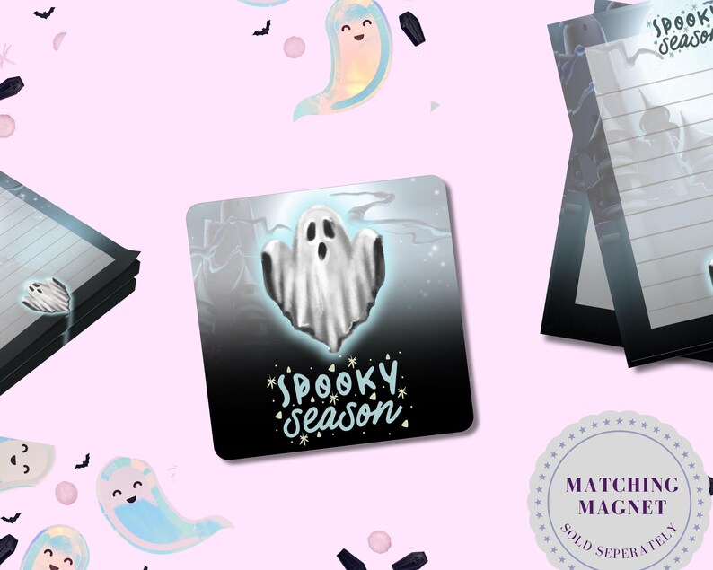 Spooky Season Daily Planner- Tear Away Notepad - Memo Pad- Daily ...