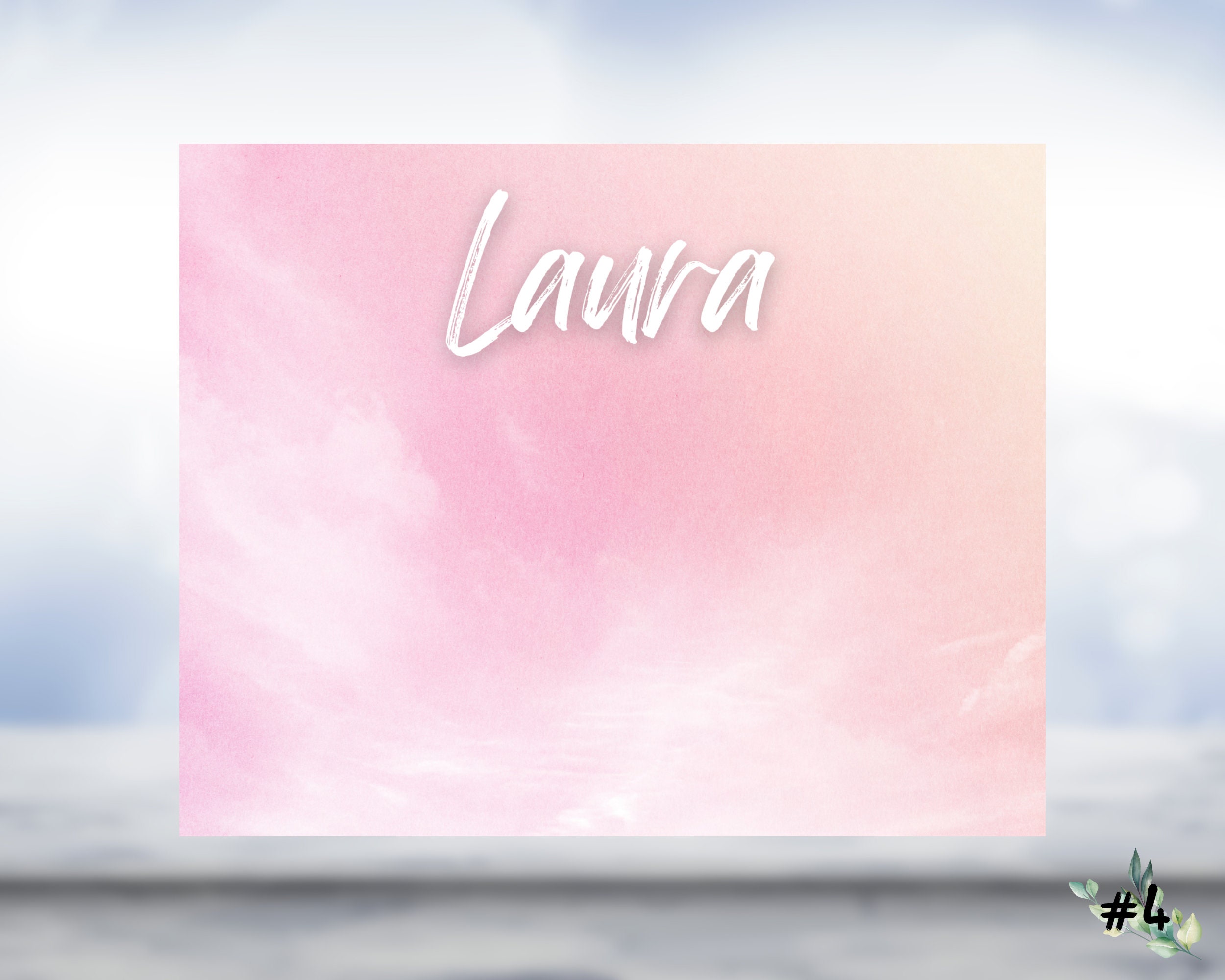 PASTEL Rainbow Gradient Personalized Stationery Set | Personalized ...