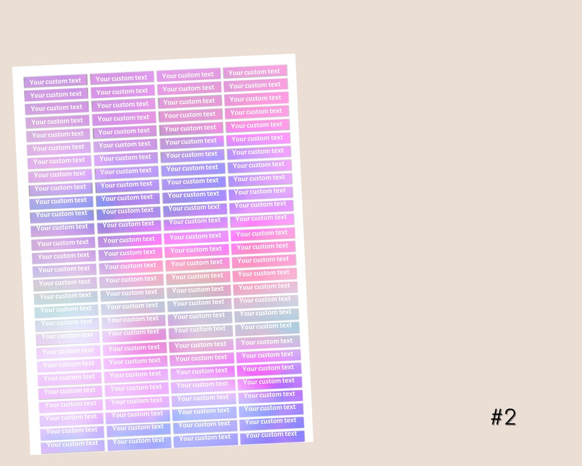 Custom Stickers Kiss-cut Sticker Sheets Mini Planner - Etsy