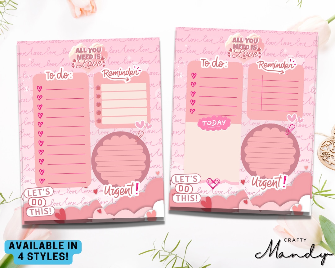 All You Need is Love Let's DO THIS - Tear Away Notepad - Valentines ...