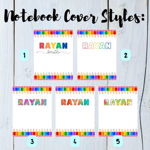 Rainbow Colored Pencils Notebook, Spiral Notebook, Pencils Notebook ...