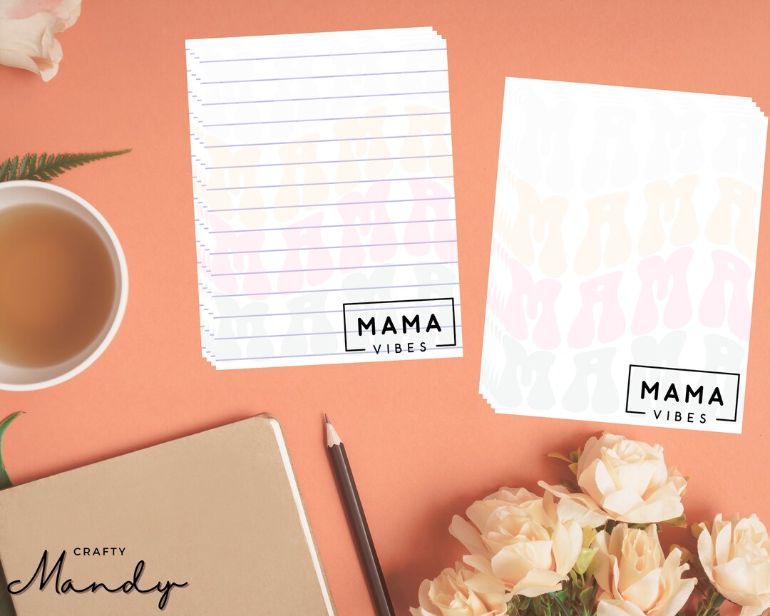 MAMA Notepad - Mama Tear Away Notepad - Mama Notepad - Memo Pad - Lined ...