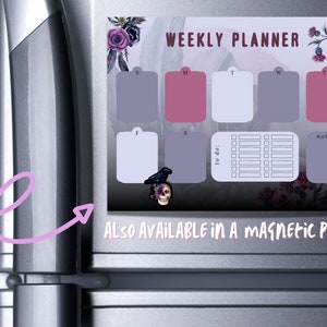 Mystical Skulls & Thistles Weekly Planner- Tear Away Notepad - Memo Pad ...