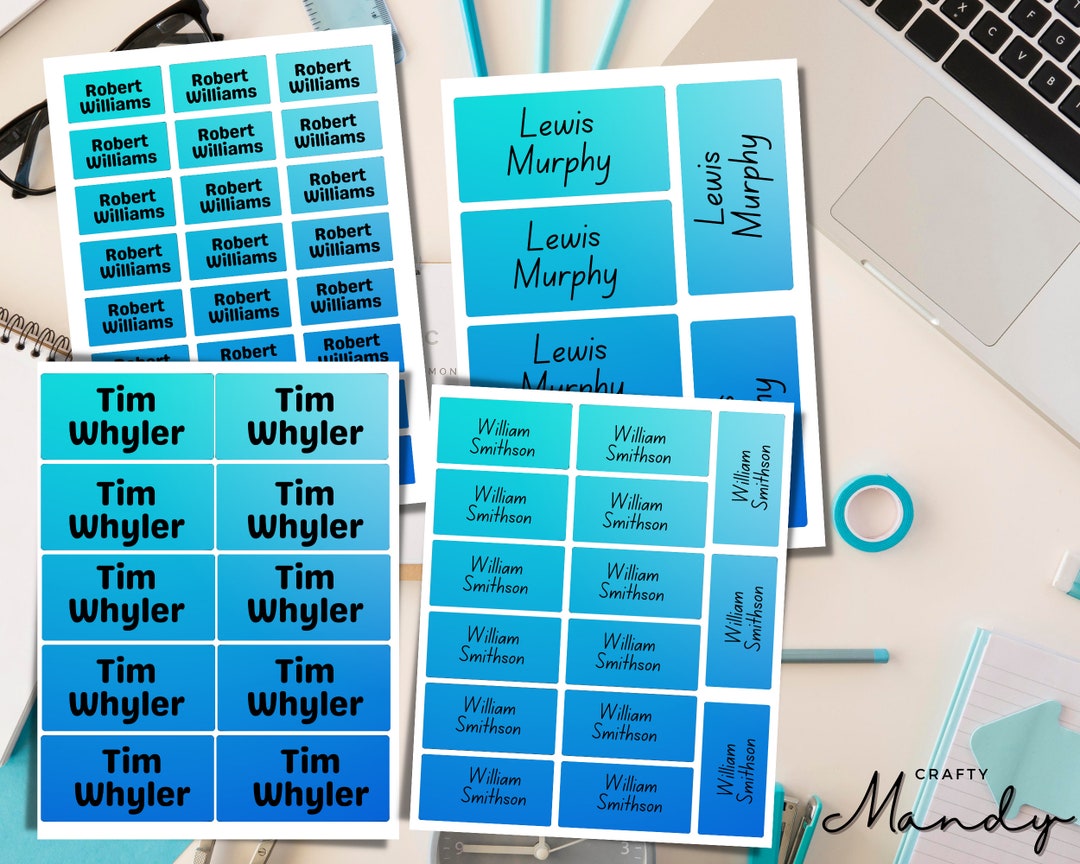 Name Label School Label Waterproof Label, Daycare Stickers, Kids ...