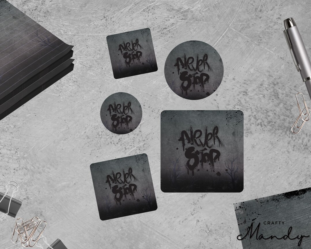 Midnight Grunge Decal, Sticker Decal, Vinyl Decal, Grunge Sticker ...