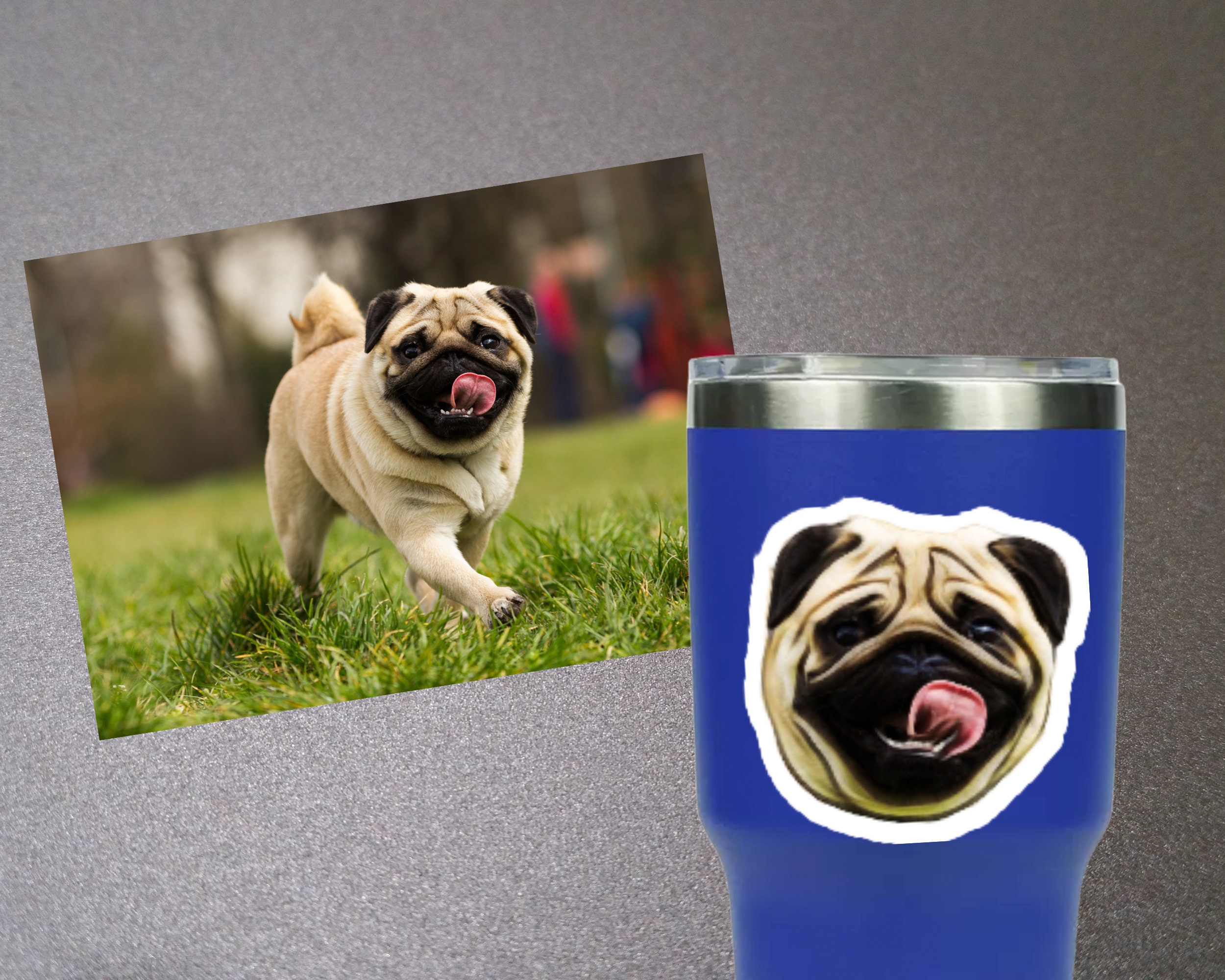 Cartoon Photo Decal Personalized Photo Decal Photo Memorial Decal ...