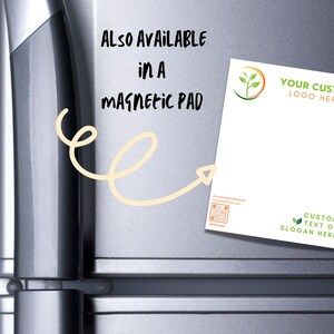 Custom Branded Logo Notepad - Lined Notepad - Memo Pad - Corporate ...