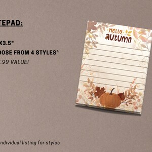 Hello Autumn BUNDLE- Stationery Bundle - Notebook - Sticker Decals ...