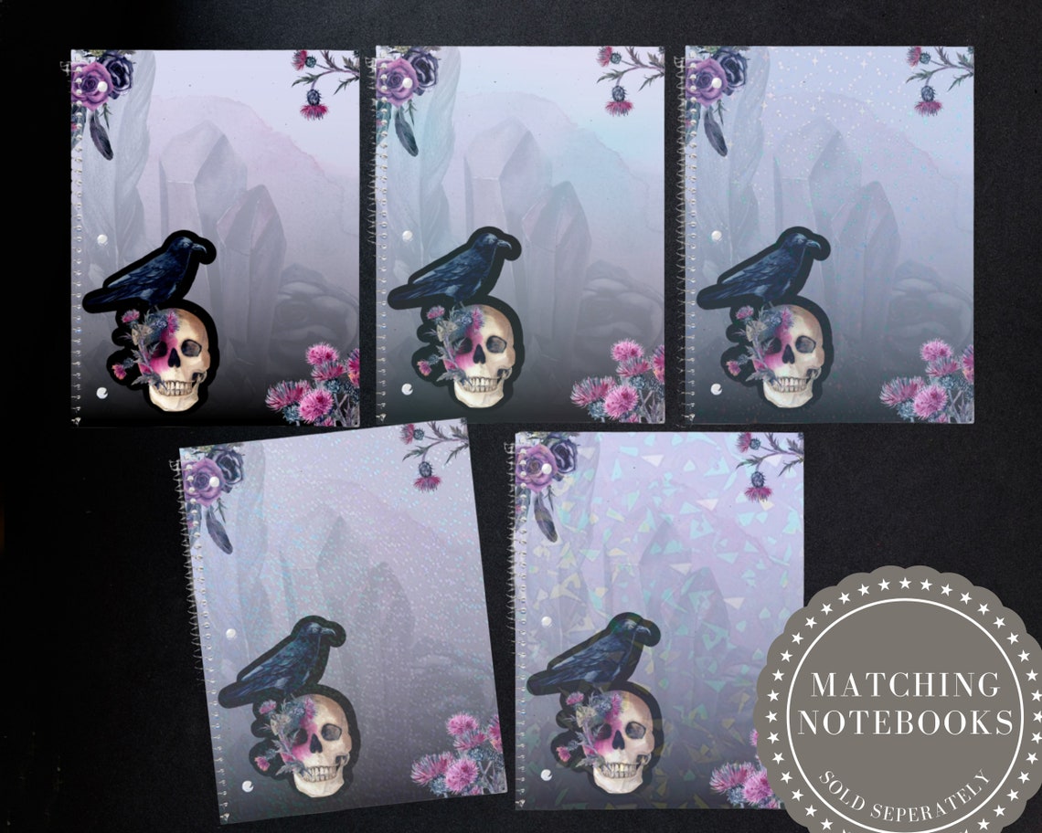 Mystical Skulls & Thistles Weekly Planner- Tear Away Notepad - Memo Pad ...