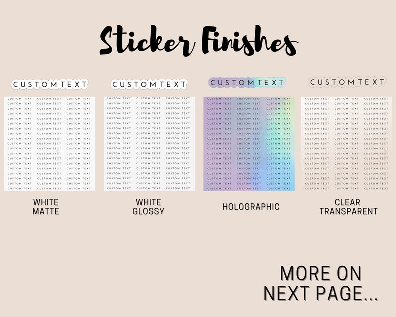 Custom Stickers Kiss-cut Sticker Sheets Mini Planner - Etsy