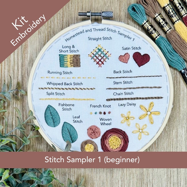 Embroidery Sampler - Etsy
