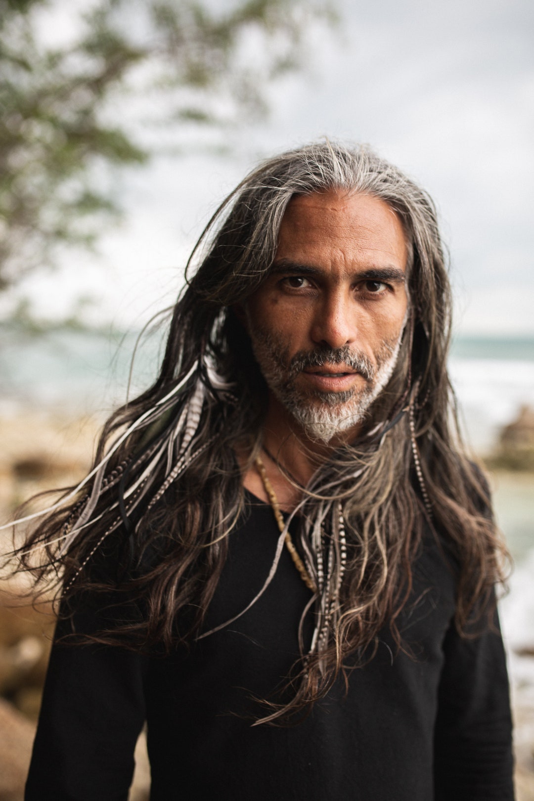 Feathers for Men. Natural Feathers on Clip. Unisex Feather Hairpin ...