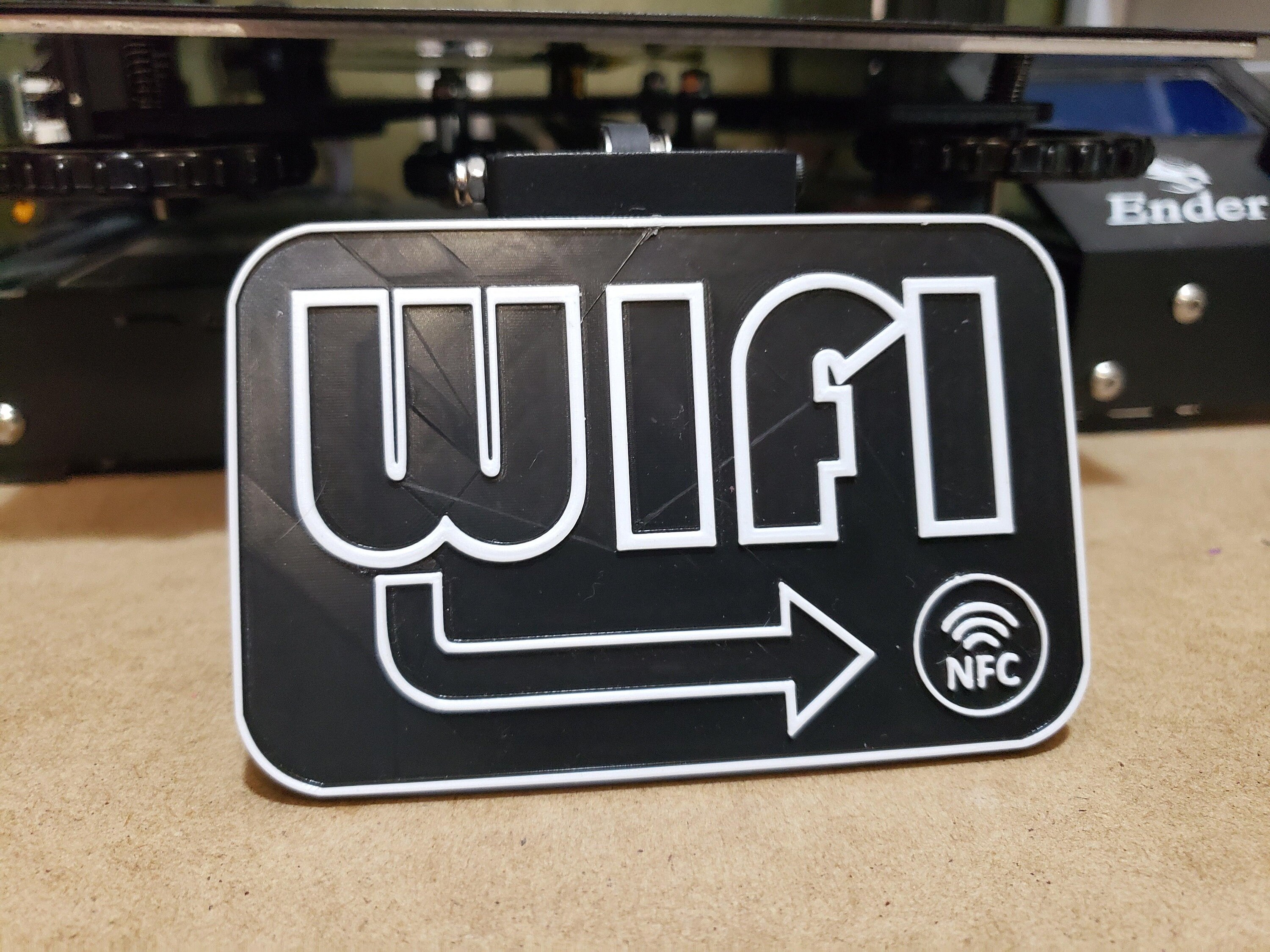 Digital Download: 3D Printable Retro NFC Wifi Sign – Stylish ...